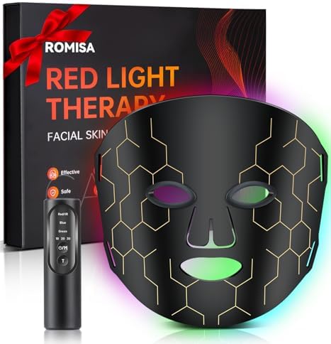 Amazon.com: ROMISA Red Light Therapy Mask for Face, 8-1 Colors Light ...
