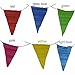 150Pcs Pennant Banner Flags,Simuer 262 Ft Triangle Flag Banner String ...