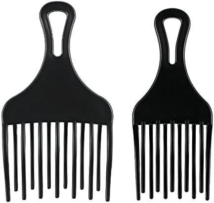 Amazon.com : JLEivvi 2Pcs Hair Detangling Combs Plastic Afro Pick Combs ...