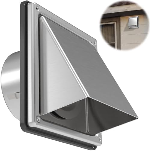 Amazon.com: ForoGore 6'' Metal Dryer Vent Cover Outdoor Wall with ...