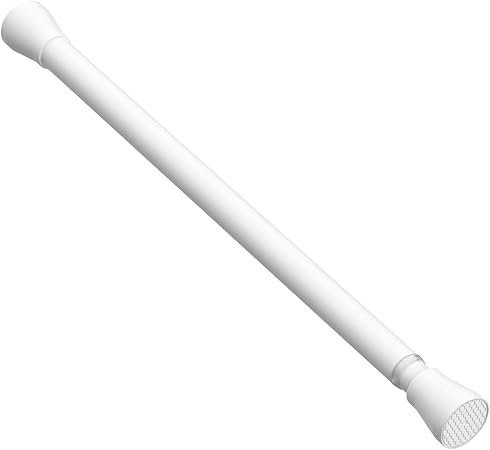 Amazon.com: AIZESI White Tension Curtain Rod 16 to 26 Inch, 7/8 ...