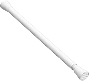 Amazon.com: AIZESI White Tension Curtain Rod 16 to 26 Inch, 7/8 ...