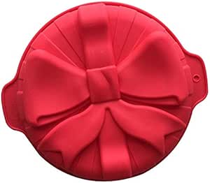 Amazon.com: MOLD-DIY# Single Bow Round Single Bow Cake Pan S D Creative ...