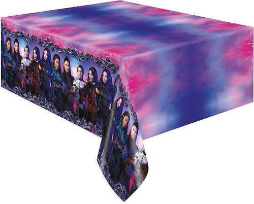 Amazon.com: Unique Disney Descendants 3 Rectangular Plastic Table Cover ...