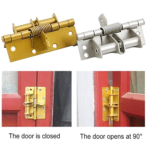 2Pcs 4inch Self-Opening Spring Hinges Automatic Door Self-Closing Hinge ...