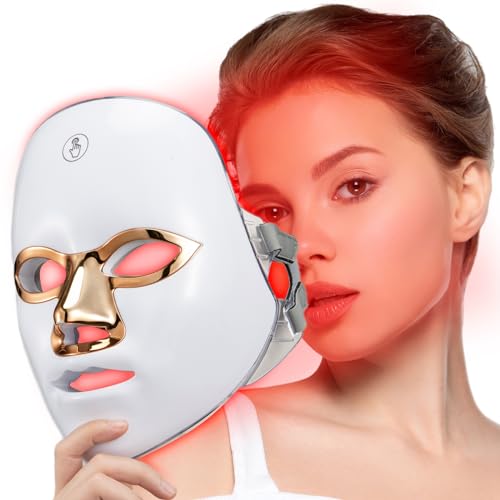 Red Light Mask For Face, 7-1 Colors Red Light Face Mask, Facial Mask ...