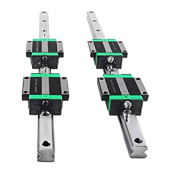 CNCMANS HGR20 Linear Rail 2PCS HGR20 300mm Linear Guide Rails with 4PCS ...