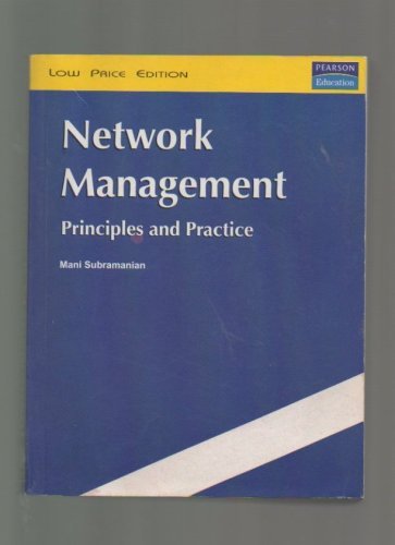 Network Management Principles and Practice: Mani Subramanian ...