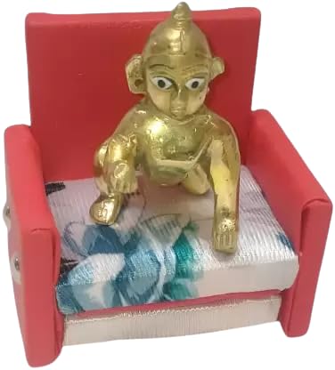 Laddu Gopal Sofa Cum Bed Wooden All Purpose Chowki : Amazon.in: Home ...