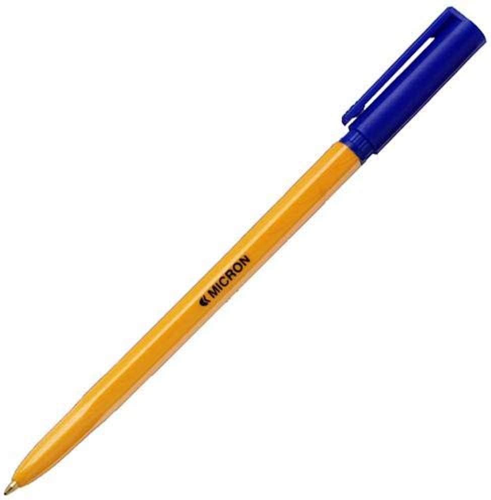 Micron Ballpen, 0.7mm, Blue, Pack of 20 : Amazon.co.uk: Stationery ...