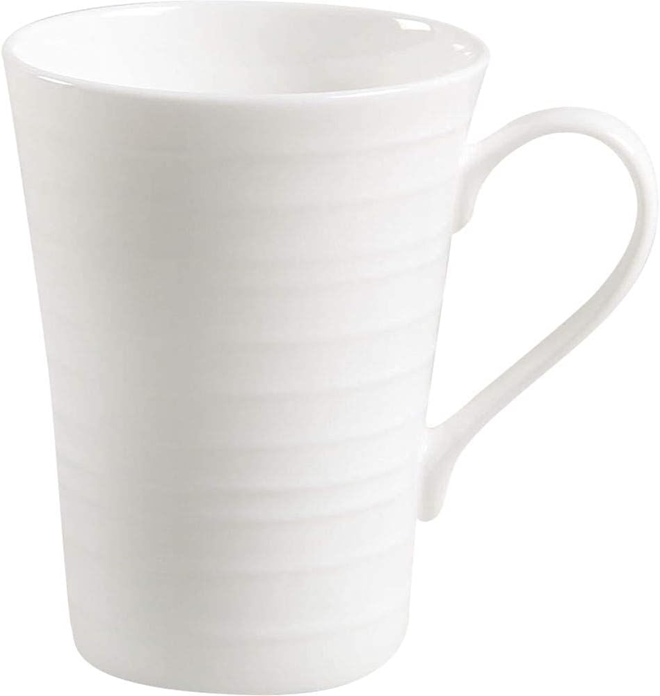 Amazon.com | Mikasa Swirl White Mug: Coffee Cups & Mugs