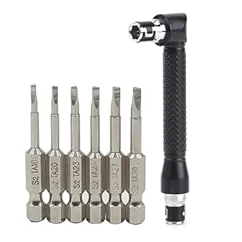 Fixinus 6-Piece Magnetic Triangle Screwdriver Bits Set 50mm, S2 Steel 1 ...