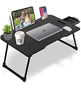 Callas Multipurpose Foldable Laptop Table with Cup Holder : Amazon.in ...
