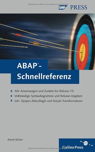 Amazon.com: ABAP-Schnellreferenz: 9783898426800: Horst Keller: Books