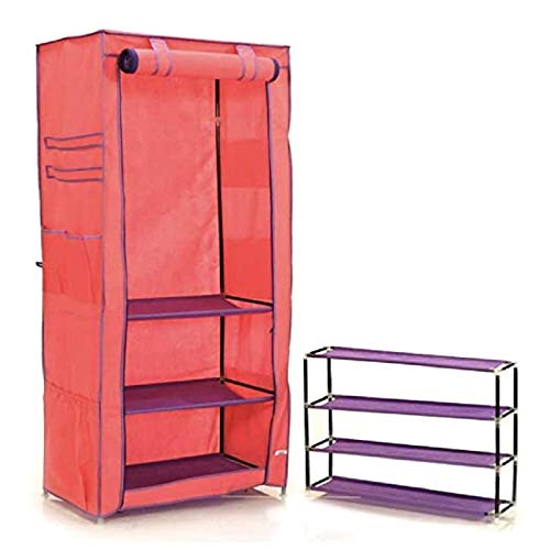 RKD Big Almirah with Multi-Purpose 4 Tier Rack : Amazon.in: Home & Kitchen