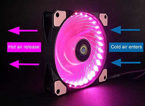 120mm PC Case Cooling Fan,CONISY Gaming 120 mm Super Silent Computer ...