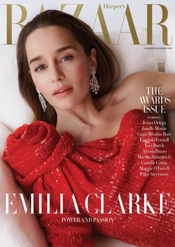 Harper's Bazaar UK Magazine December 2023 January 2024 - Emilia Clarke ...