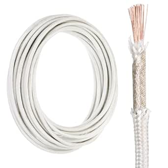 Awclub Mica High Temperature Wire, 10Ft 9AWG -60~500 Degrees Celsius, Mica Glass Fiber Heat ...