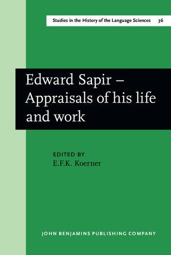 Edward Sapir - PhilosophyProfessor.com