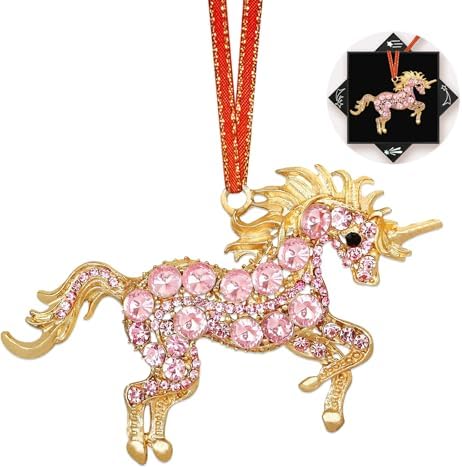 Amazon.com: FurniGift Horse Christmas Ornament - Metal Horse Beautiful ...