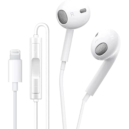 Amazon.com: Apple Earbuds Headphones with Lightning Connector【Apple MFi ...