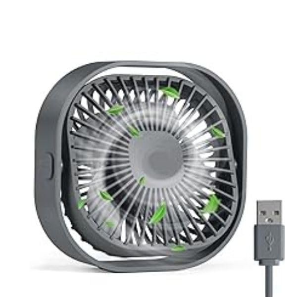 Buy Tan-Ways Fashion Mini Portable Fan, 6 Inch Powerful USB Table Fan ...