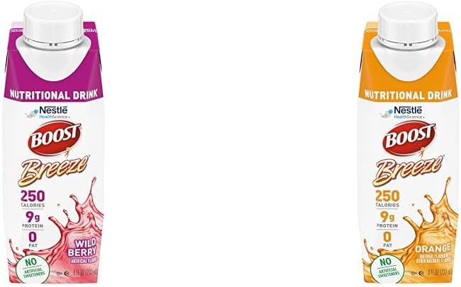 Amazon.com: BOOST Breeze Clear Nutritional Drink, 9g Protein, 250 ...