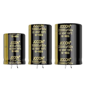 Amazon.com: 2Pcs JCCON Audio Electrolytic Capacitor 50V 4700UF 6800UF 10000UF 15000UF 22000UF ...