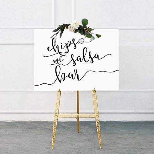 ZLKAPT Chips and Salsa Bar Sign Mexican Baby Shower Wedding Decorations ...