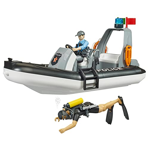 Snapklik.com : Bruder 62733 Bworld Police Boat