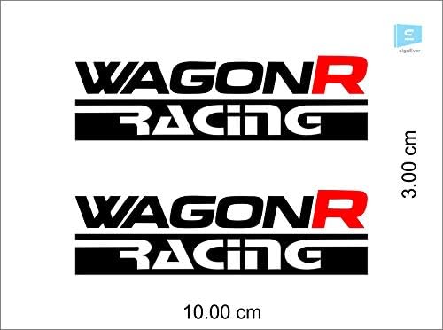signEver Wagonr Racing Logo 2 Pcs Car Rear View Mirror Exterior ...