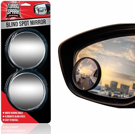 Turbo Spark Blind Spot Mirror for Car/Bus/Truck, Frameless Convex ...