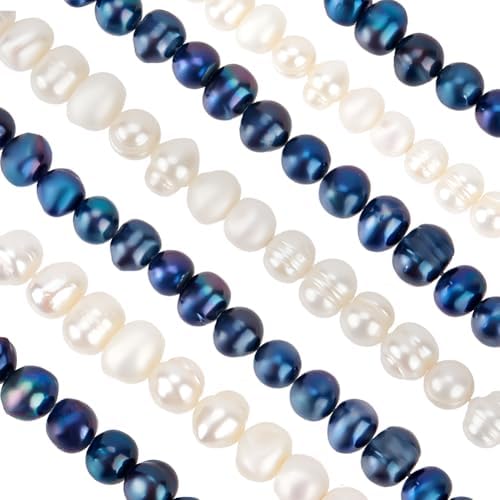 Amazon.com: Beebeecraft 1 Box 2 Strands Freshwater Cultured Pearls ...