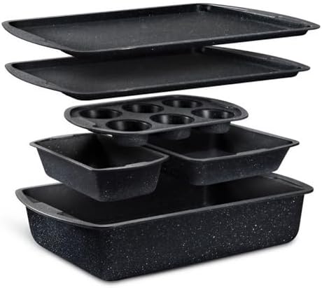 Amazon.com: Bakken Swiss - Bakeware Set – 6 Piece – Stackable, Deluxe ...