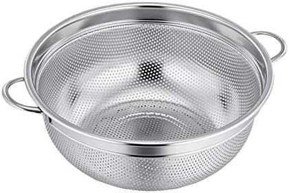 Stainless Steel Colander, Onader 5-Quart Micro-Perforated Colander with ...
