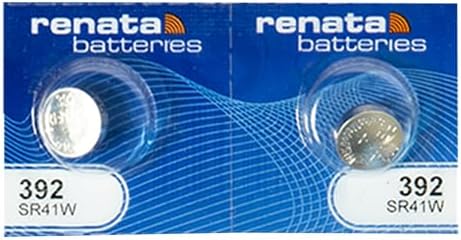 Amazon.com: Renata 392 SR41W Batteries - 1.55V Silver Oxide 392 Watch ...