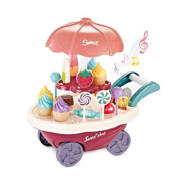 Buy Qbic DIY Home Candy and Ice Cream Toy Cart Play Set for Kids ...