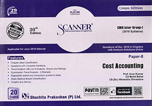 Solved Scanner CMA Inter Group-I (2016 Syllabus) Paper-8 Cost ...