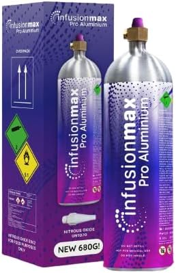 InfusionMax Pro Aluminum 680G Cream Chargers - New 680G Disposable ...