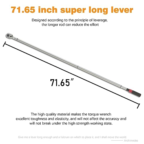 Snapklik.com : SuZhi 1-Inch Drive Click Torque Wrench 200-1000 FT.LB ...