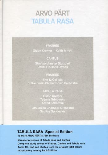 Tabula Rasa: Part, Arvo: Amazon.fr: CD et Vinyles}