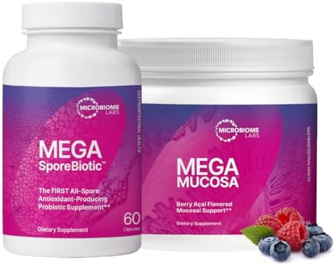 Amazon.com: Microbiome Labs MegaSporeBiotic (60 Capsules) + MegaMucosa ...