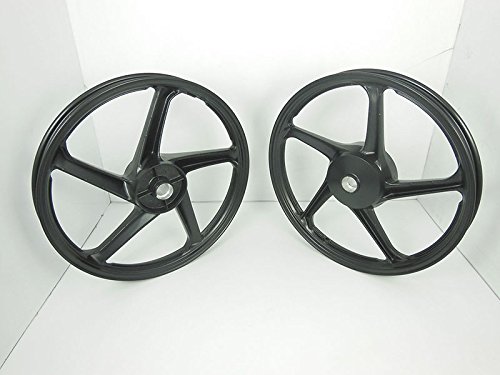 ROYAL ERADO Splendor Alloy Wheels 5 Leave Black Front n Rear 18 ...