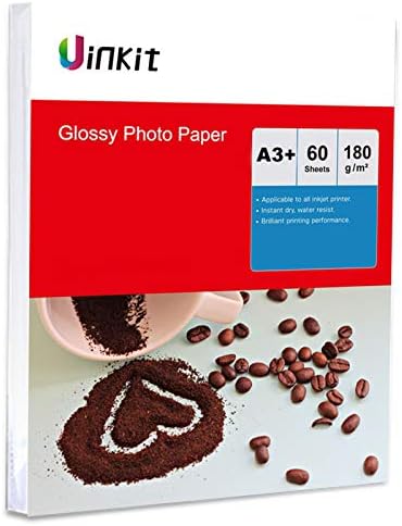 A3 Plus A3+ Photo Paper - 60 Sheets Pack High Glossy 180Gsm Inkjet ...
