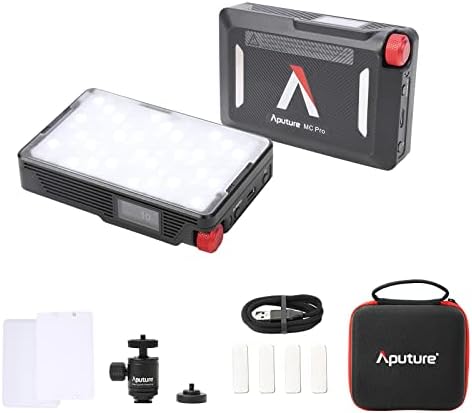 Amazon.com : Aputure MC Pro 5W Mini RGBWW Pocket Video Panel, CCT 2 ...