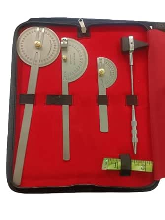 BSIPL Goniometer Set Of 3 Pieces Stainless Steel 1 Percussion Hammer ...
