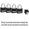 Master Lock Black Outdoor Key Lock, Standard Weather Resistant Padlock ...