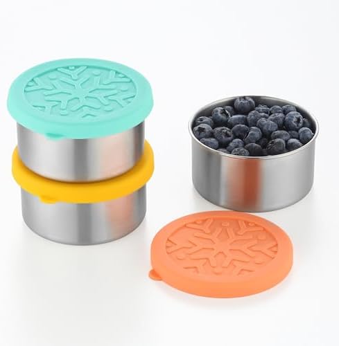 nicelock Small Stainless Steel Food Storage Containers with Silicone ...