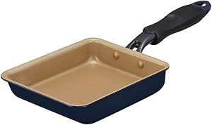 Amazon｜エバークック 卵焼き 13×18㎝ オール熱源対応(IH対応) 【500日保証】 こげつきにくいフライパン PFOA PFOS フリー ネイビー ドウシシャ｜フライパン オンライン通販