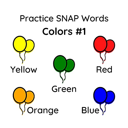 Practice SNAP Words: Color #1 (English Edition) eBook : Lay, Riyah ...